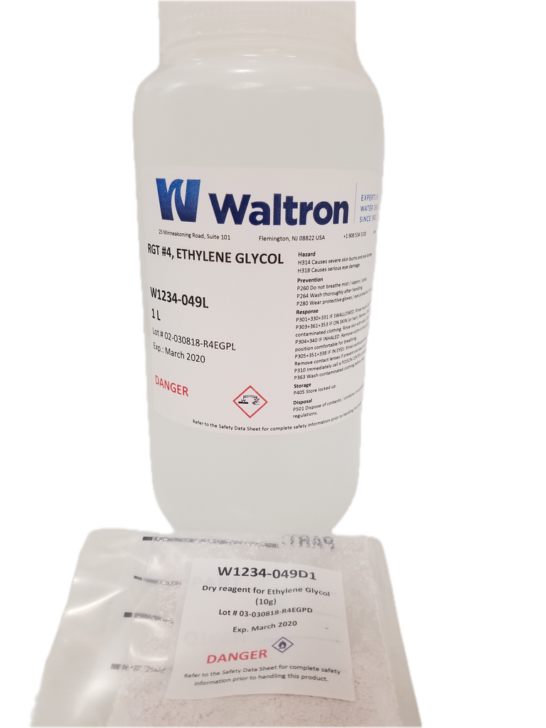Ethylene Glycol Reagent #4, Set w/Dry, Purpald Color, 1L (Special Hand ...