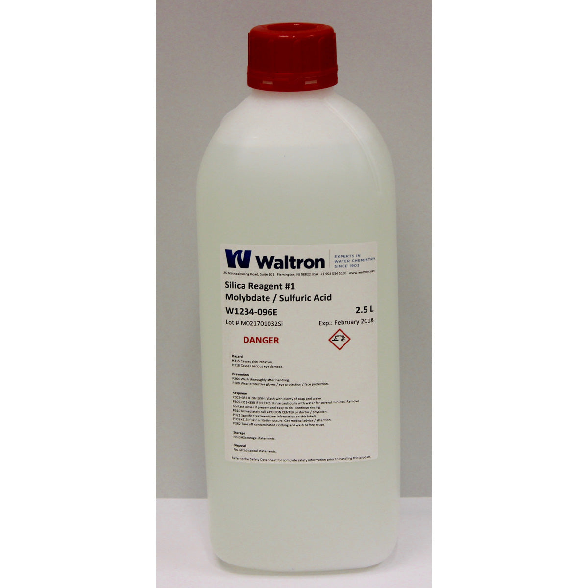 Silica Reagent #1, Sulfuric/Molybdate, 2.5L (Special Handling ...
