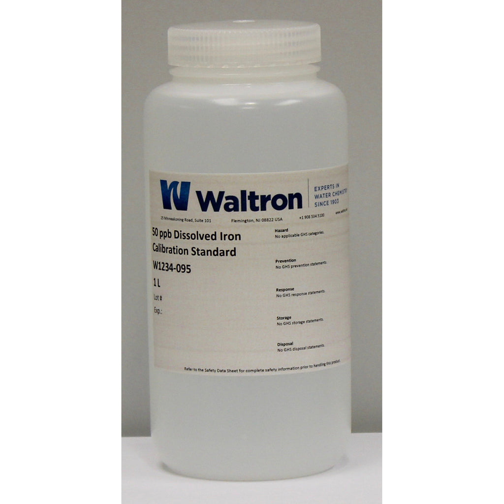 Dissolved Iron Calibration Standard, 50ppb, 1L – Waltron Shop