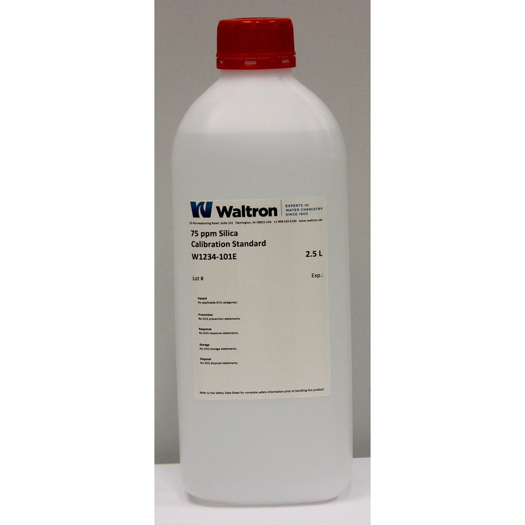 Silica Calibration Standard, 75ppm, 2.5L – Waltron Shop