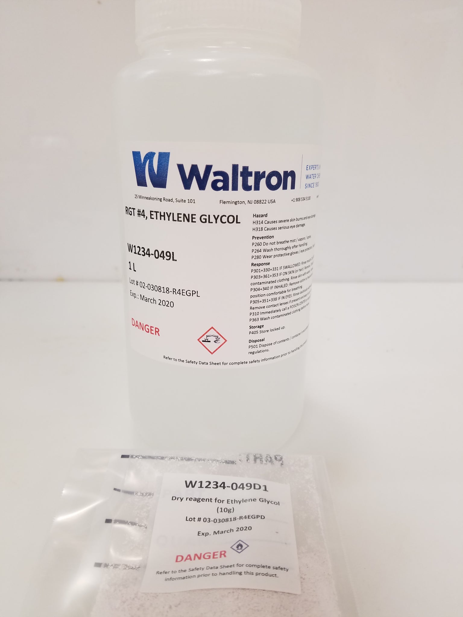 Ethylene Glycol Reagent #4, Set w/Dry, Purpald Color, 1L (Special Hand ...